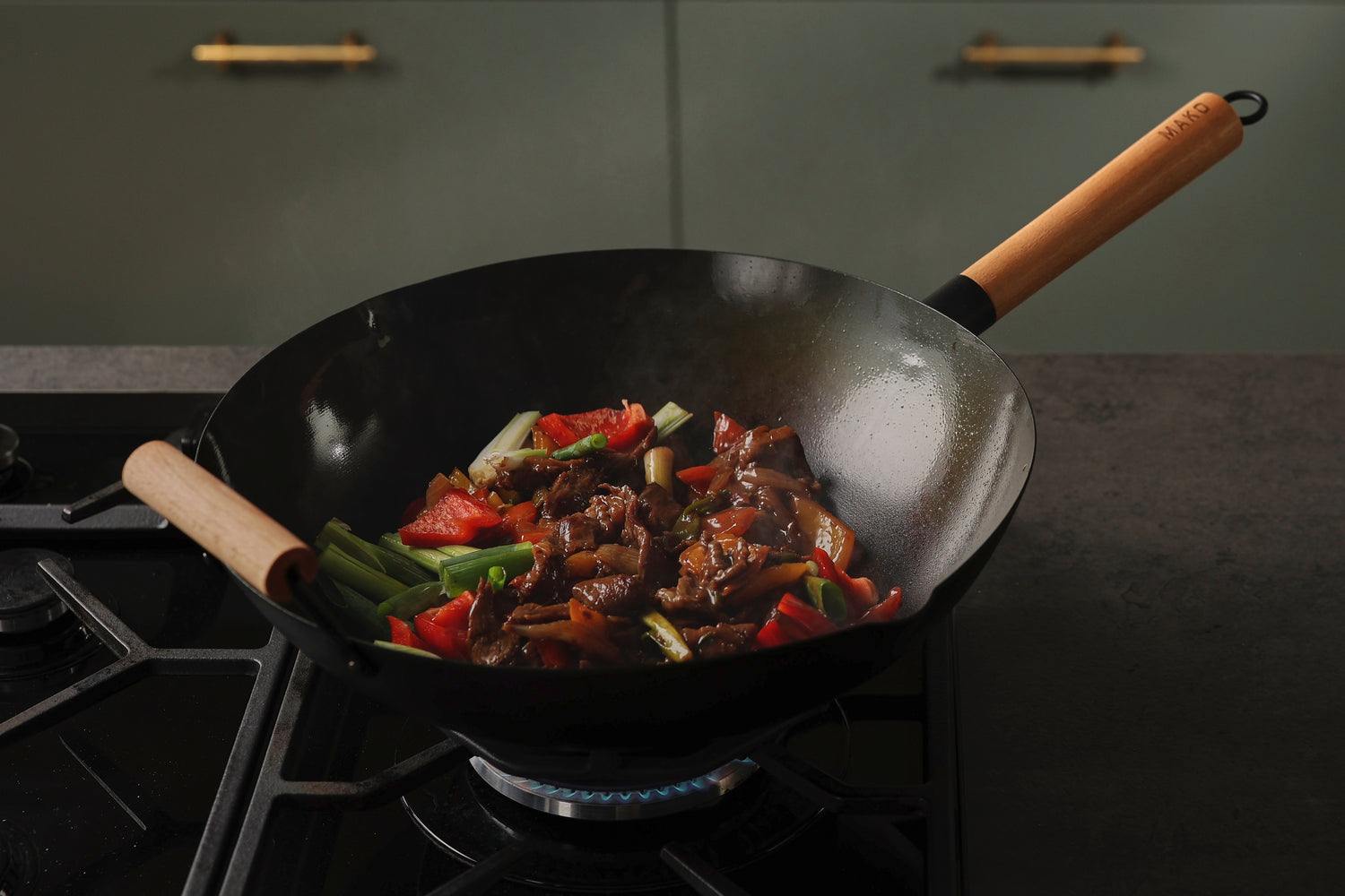 MAKO Black Steel Wok Kit | Designed by Marion's Kitchen | CookDineHost